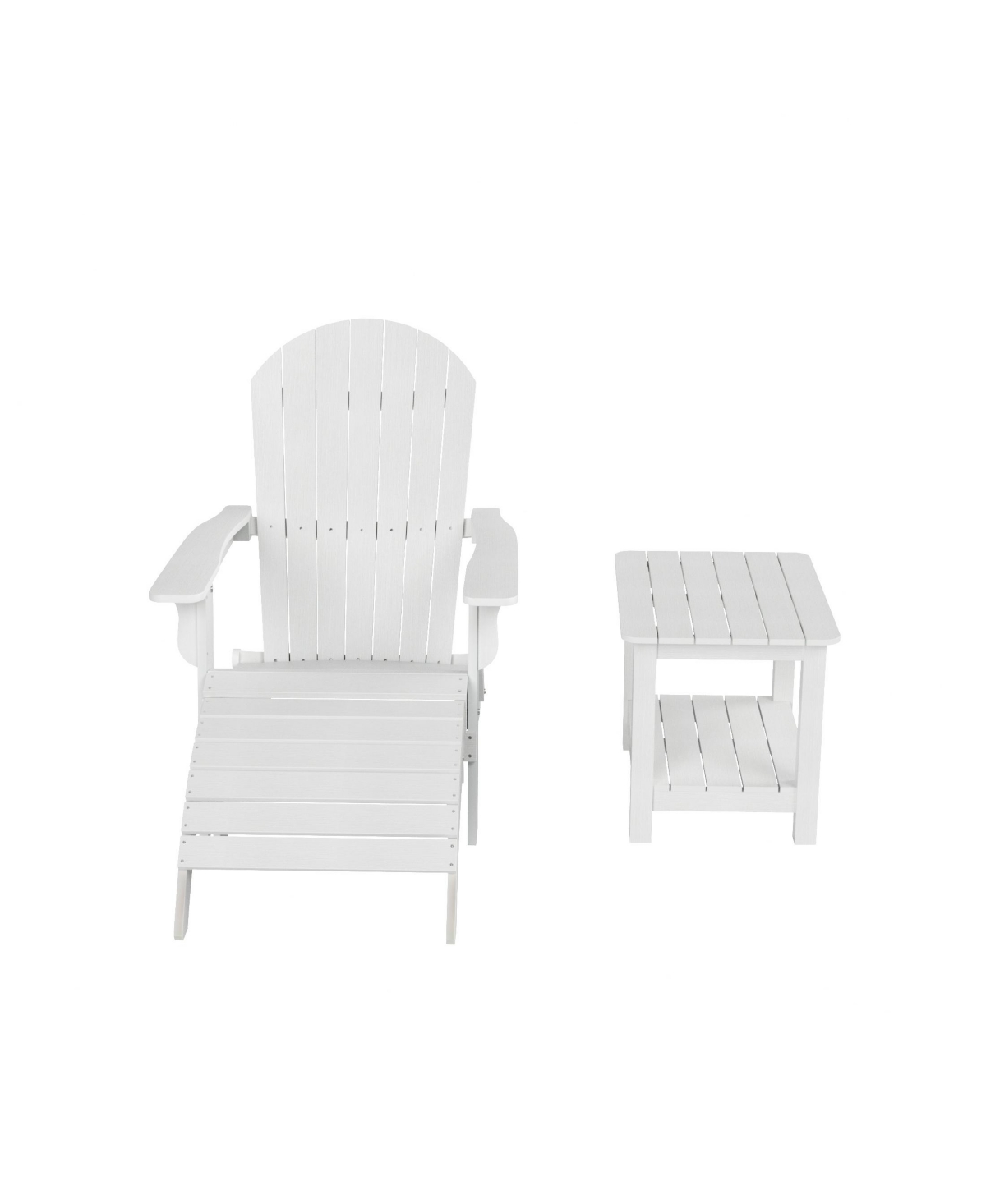 Click here for 3-Piece Outdoor Adirondack Chair with Ottoman and... prices