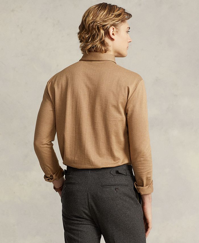 Polo Ralph Lauren Men's Custom Slim Fit Herringbone Polo Shirt - Macy's