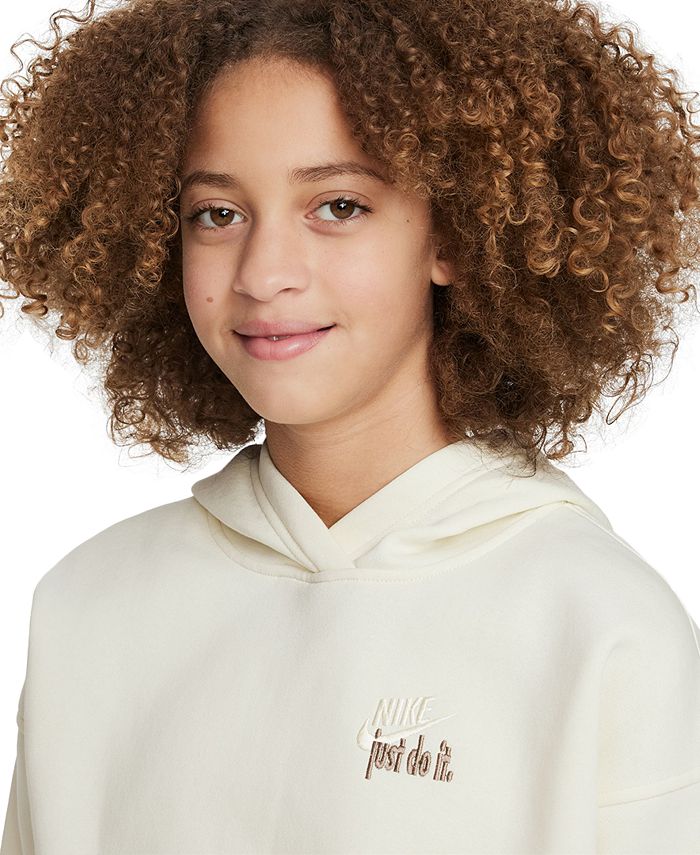 Nike Sportswear Big Girls Club Fleece Oversized Hoodie Macys