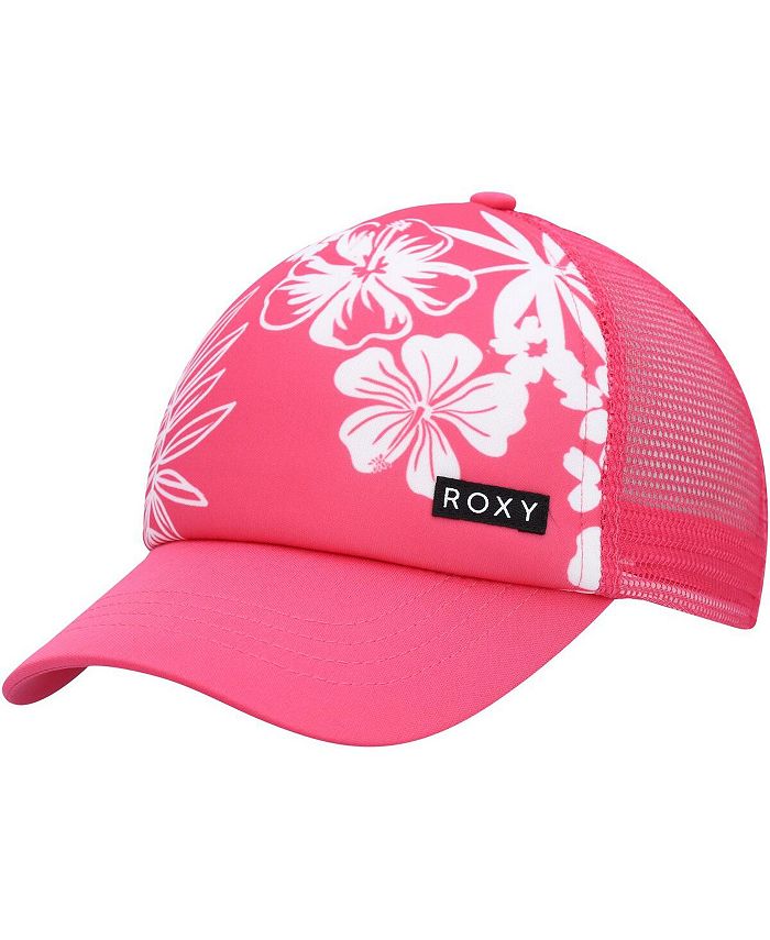 Roxy Big Girls Pink Honey Coconut Trucker Snapback Hat - Macy's