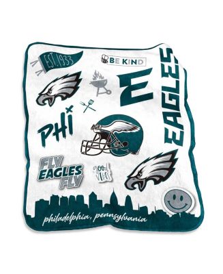 Philadelphia Eagles 50'' x 60'' Native Raschel Plush Throw Blanket - Macy's
