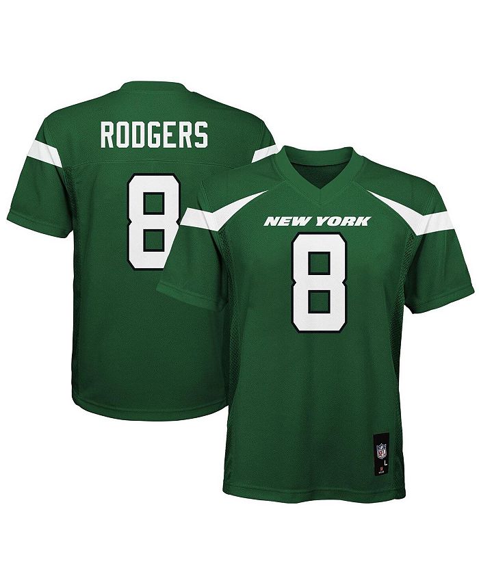 Outerstuff Big Boys Aaron Rodgers Gotham Green New York Jets Replica ...