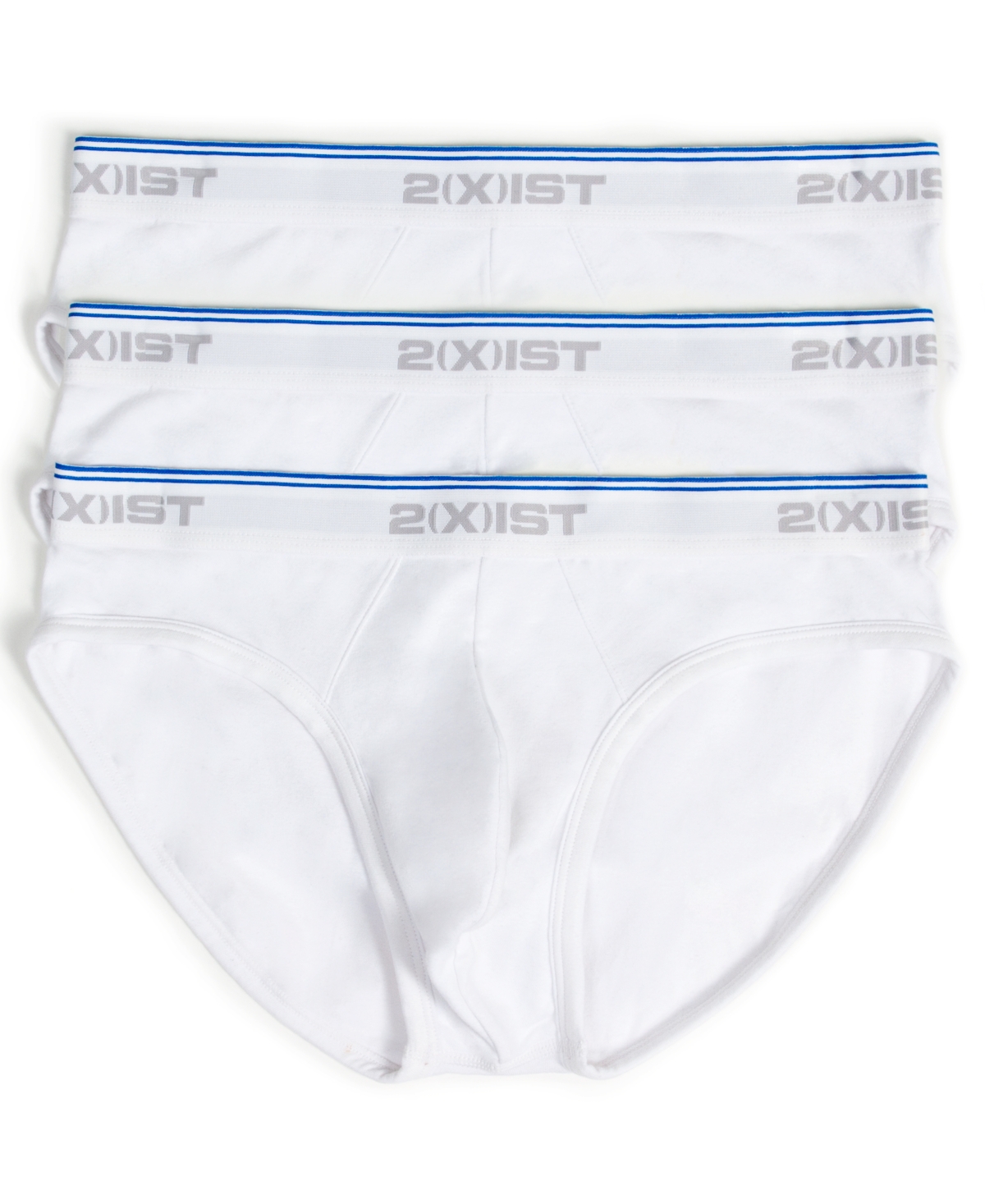Click here for 2(x)ist Cotton Stretch No Show Brief 3 Pack - Whit... prices