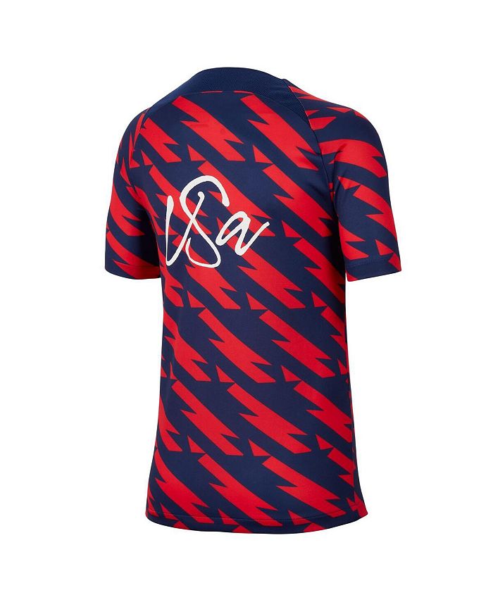Nike Big Boys Red USMNT Academy Pro Pre-Match Top - Macy's