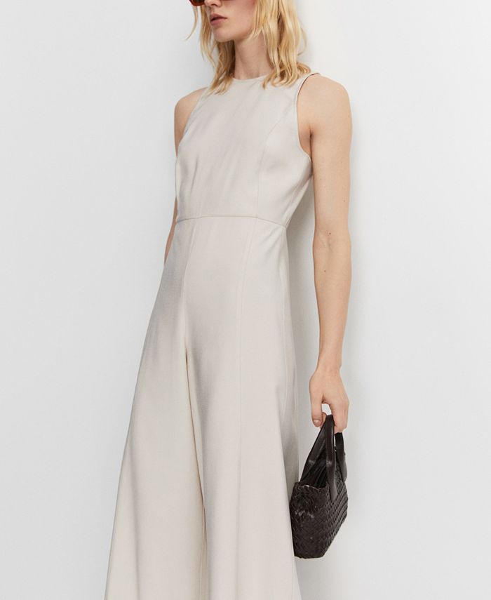MANGO Women's Cropped Straps Jumpsuit - Macy's