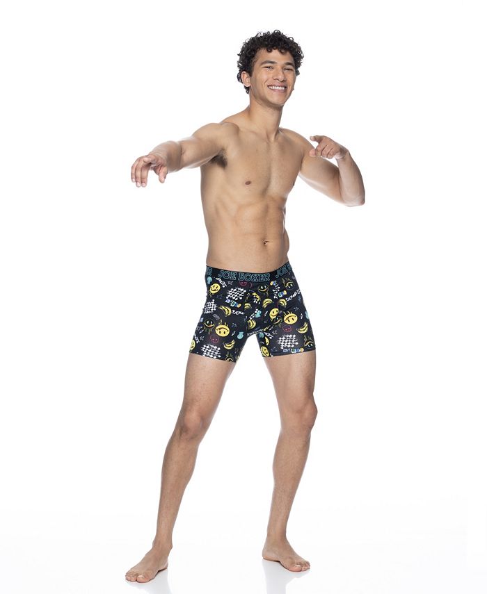 Joe Boxer Men's Graffiti Performance Boxer Briefs, Pack of 4 - Macy's