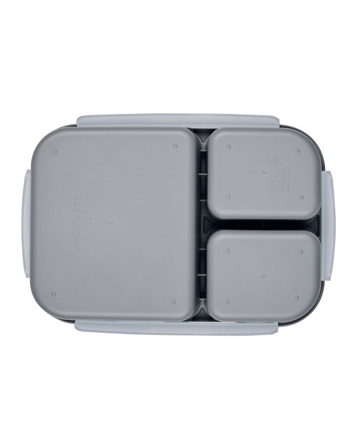 Lock n Lock On The Go Meals Three Compartment Divided Lunch Container ...