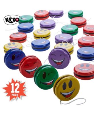 Yoyos Bulk Smile Face Yoyos For Kids, Pack Of 12, Emoji Yo-Yo Toys In ...