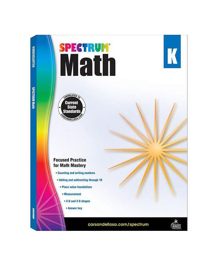 Barnes & Noble Spectrum Math Workbook, Grade K by Spectrum Compiler ...