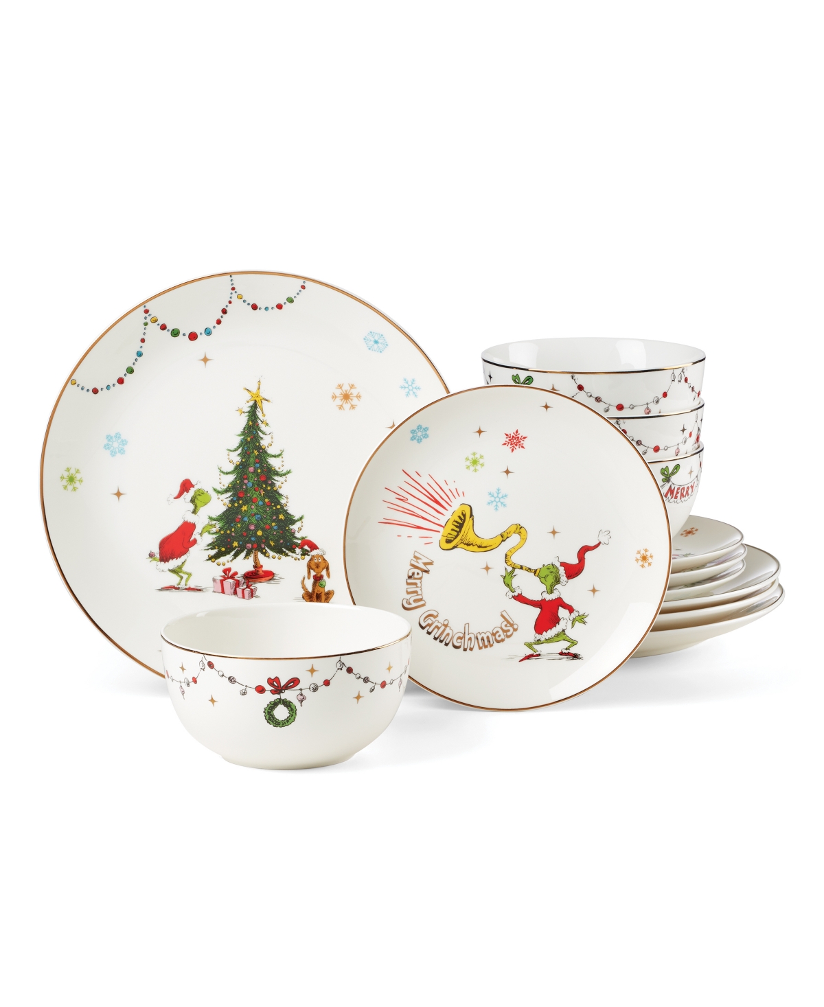 Click here for Lenox Merry Grinchmas 12 Pc. Dinnerware Set  Servi... prices