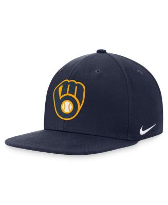 Men's Nike Navy Milwaukee Brewers Primetime Pro Snapback Hat - Macy's