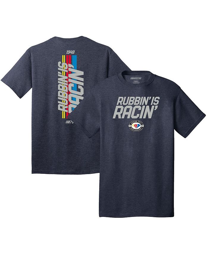Classic Ink USA Men's Heather Navy NASCAR 75th Anniversary Rubbin' Is ...
