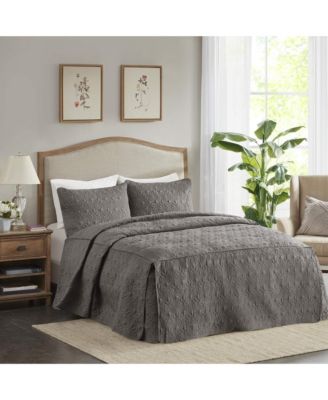 Gracie Mills Sandy 3 Piece Split Corner Classic Pleated Quilted ...