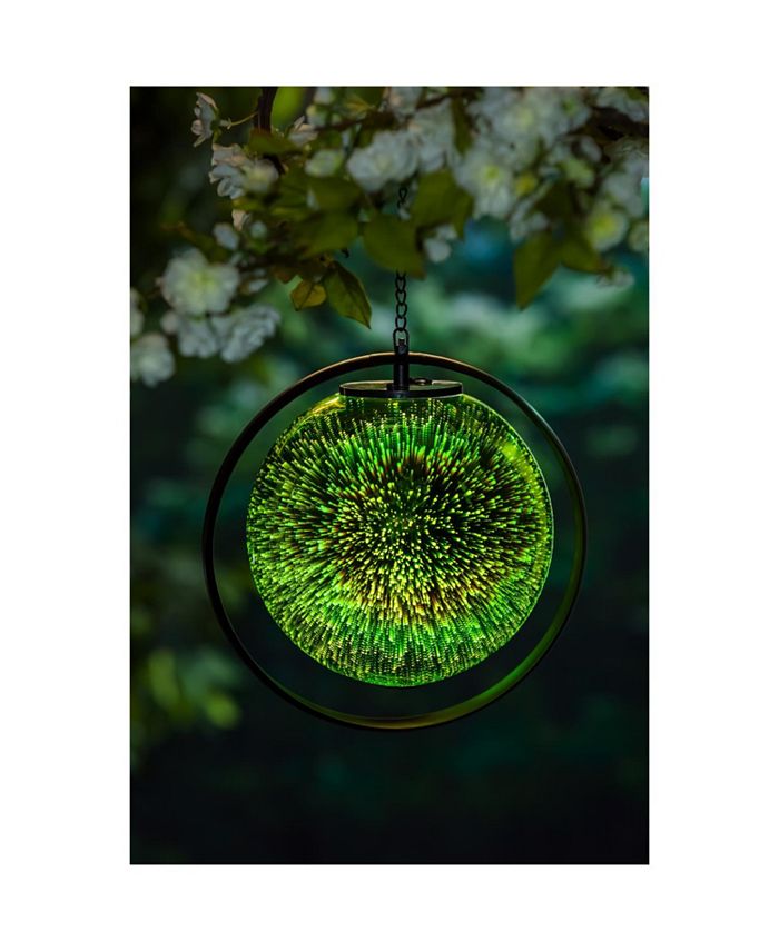 Evergreen Stargazing Silver Solar Orb Outdoor Decor - Macy's