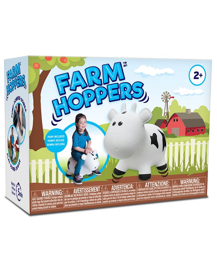 Farm Hoppers Cow Ride-On Toddler Inflatable Bounce Toy - Macy's