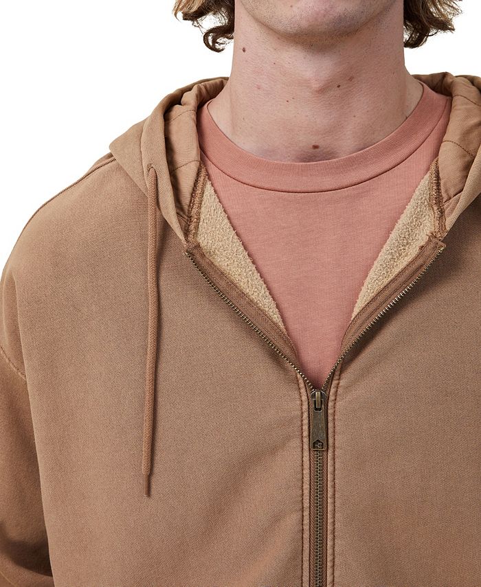 COTTON ON Men's Oversized Zip Up Hoodie - Macy's