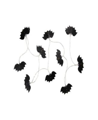 10-Count Warm White LED Halloween Bat Fairy Lights 4.25' with Copper ...