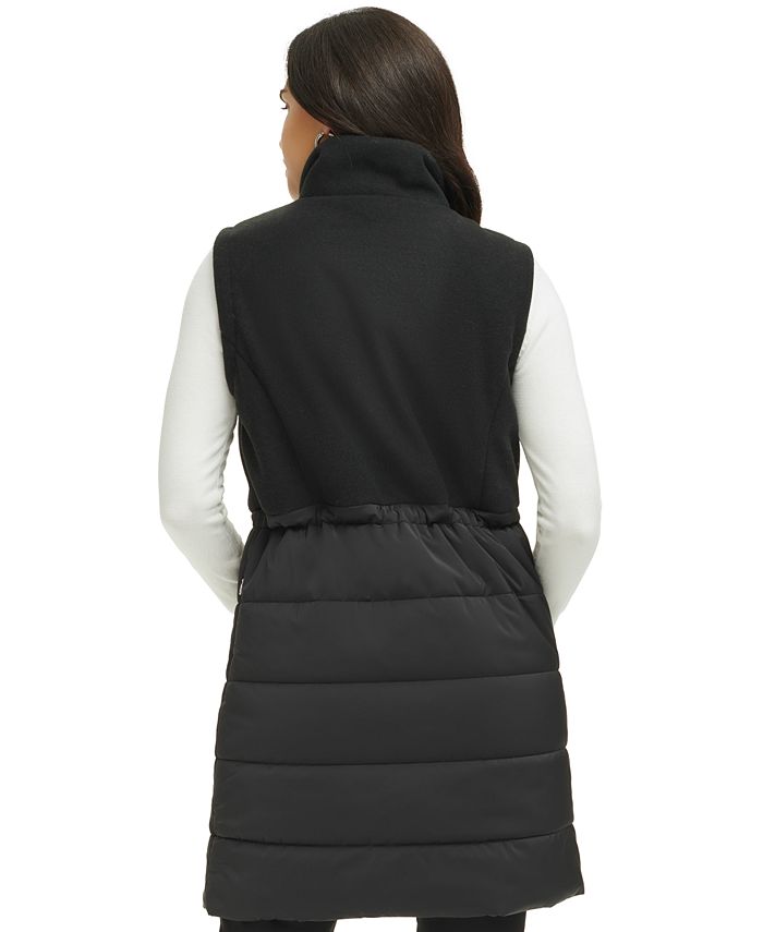 Calvin Klein Women's Quilted Long Zipper Vest - Macy's