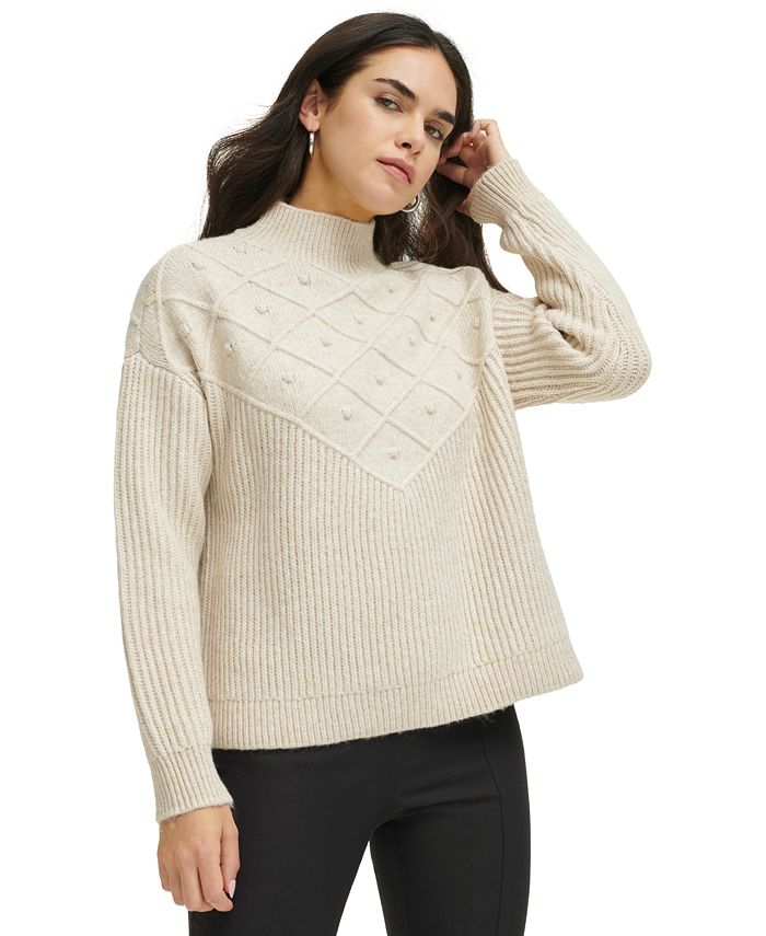 Calvin Klein Women's Popcorn Stitch Sweter - Macy's