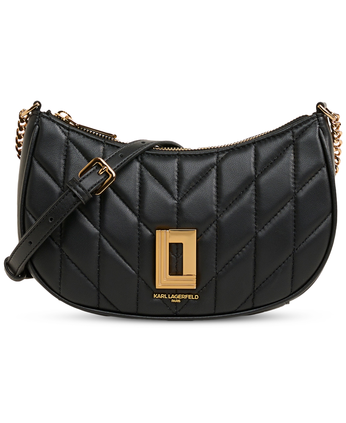 Click here for Karl Lagerfeld Paris Lafayette Small Black Leather... prices