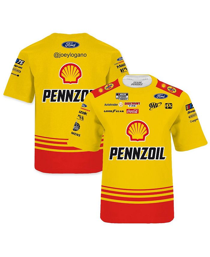 Team Penske Big Boys Yellow Joey Logano Shell Pennzoil Sublimated ...