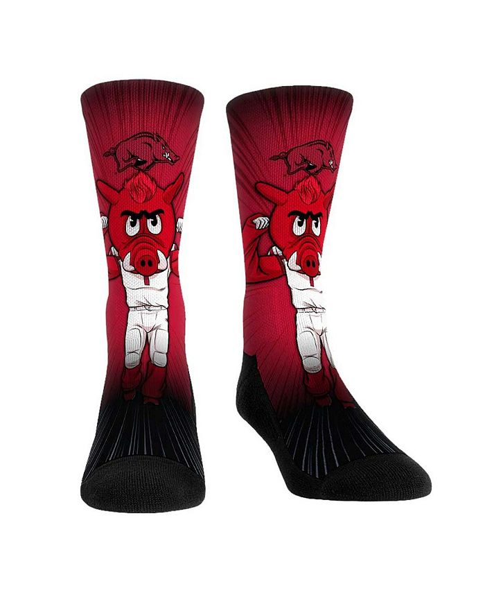 Rock 'Em Men's and Women's Socks Arkansas Razorbacks Mascot Pump Up ...