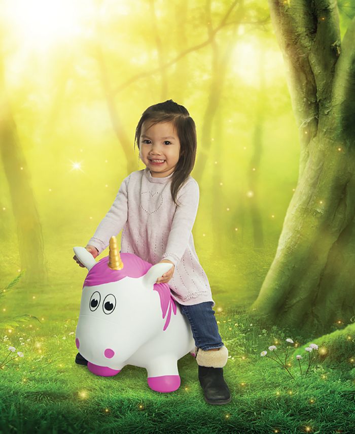 Farm Hoppers Unicorn Ride-On Toddler Inflatable Bounce Toy - Macy's