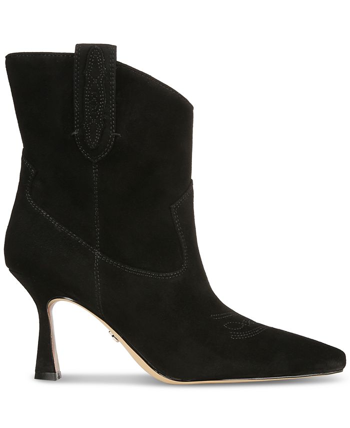 Sam Edelman Women's Moe Pointed-Toe Pull-On Western Boots - Macy's