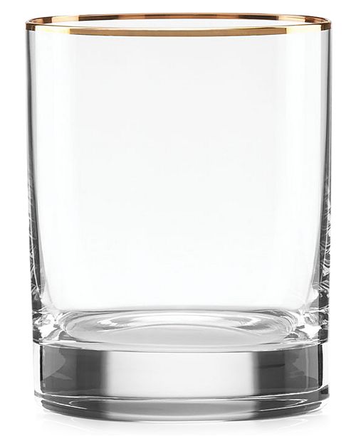 Lenox Timeless Gold Double Old Fashioned Glass & Reviews - Glassware ...