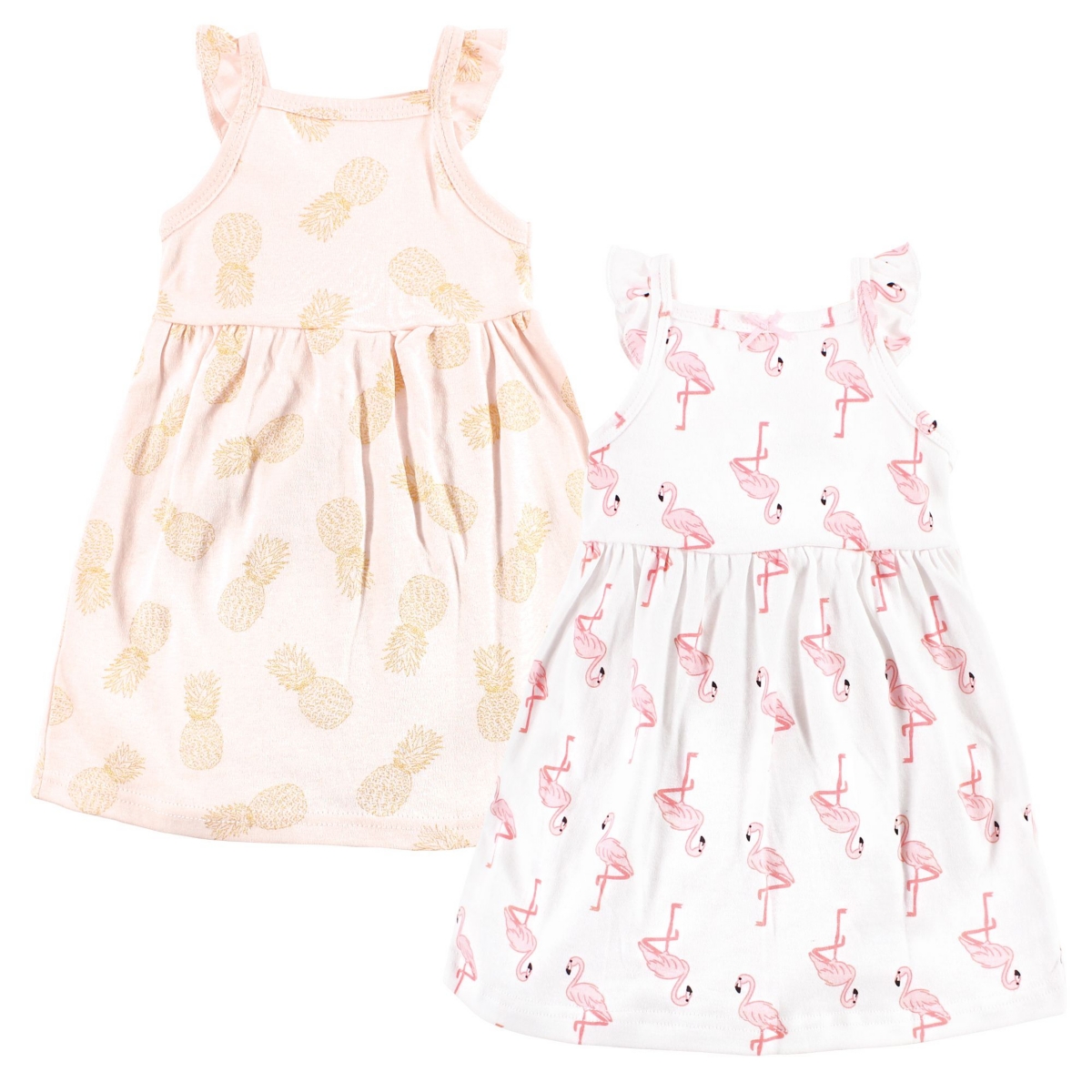 Click here for Hudson Baby Baby Girls 2Pk Sleeveless Dress - Pink prices