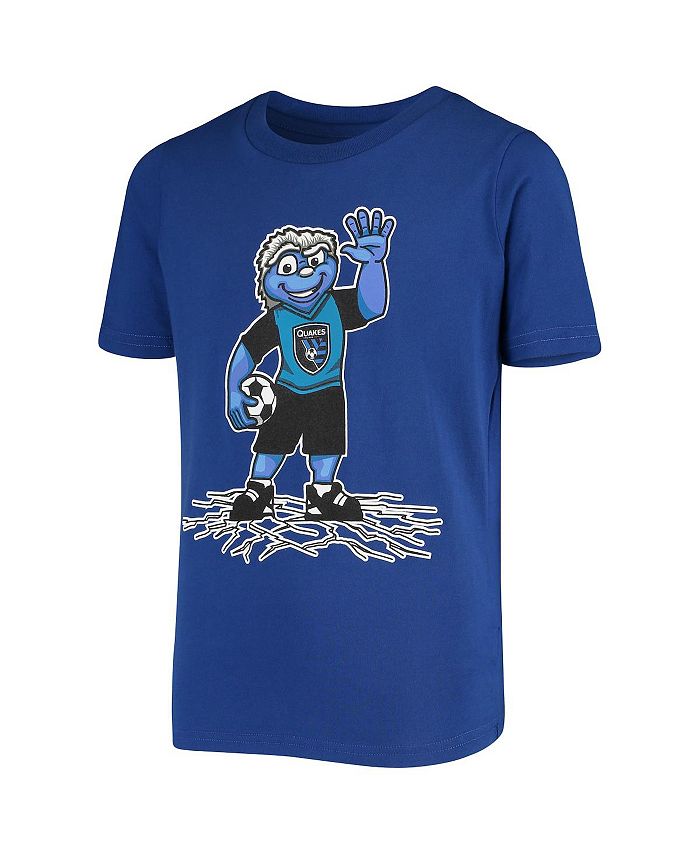Outerstuff Big Boys Blue San Jose Earthquakes Standing Mascot T-shirt ...