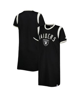 Women's Starter Black, Cream Las Vegas Raiders Playoff Sneaker Dress ...