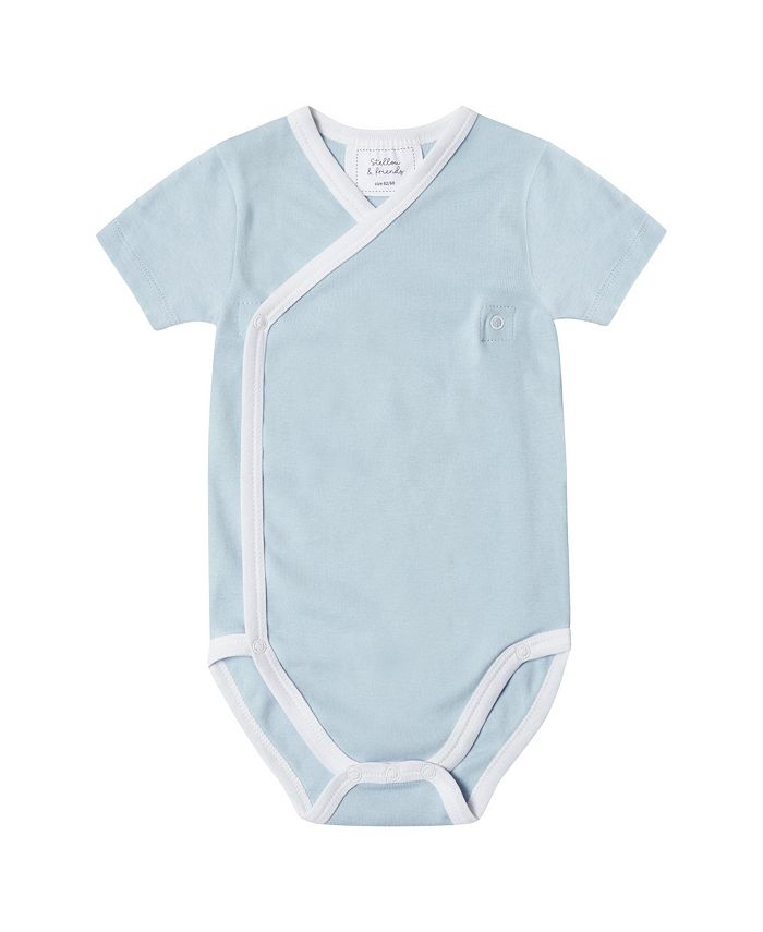 Stellou & Friends Unisex Crossbody Side Snap Onesies, Baby - Macy's