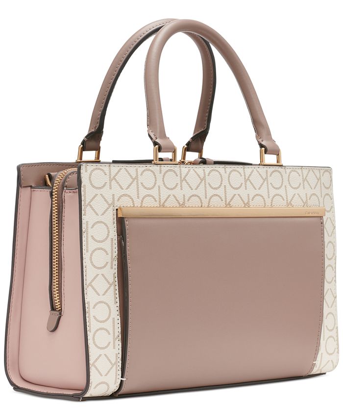 Calvin Klein Astrid Signature Colorblocked Triple Compartment ...