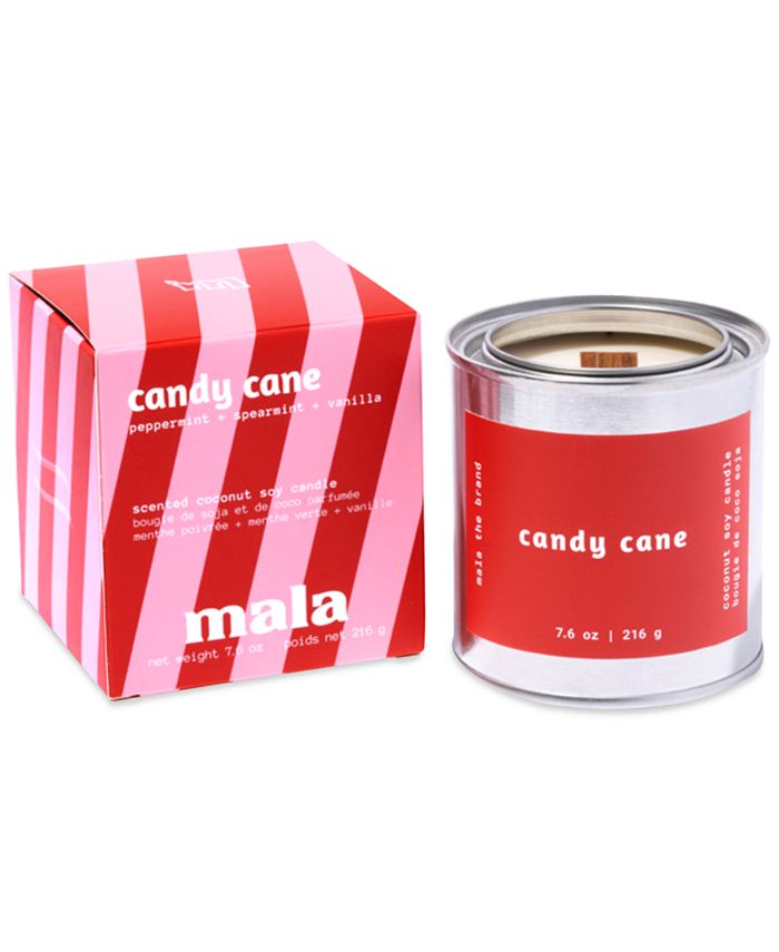 MALA THE BRAND Candy Cane Scented Candle, 8-Oz. - Macy's