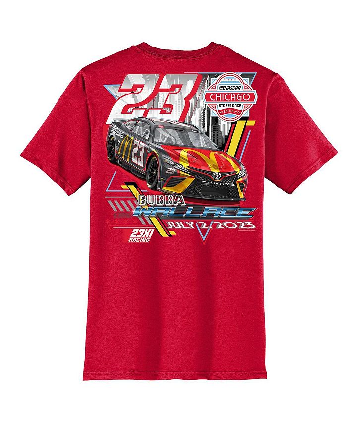 23xi Racing Men's Red Bubba Wallace 2023 Grant Park 200 T-shirt - Macy's