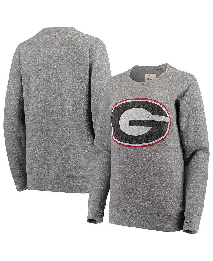 Pressbox Women's Heathered Gray Georgia Bulldogs Big Team Logo Knobi ...