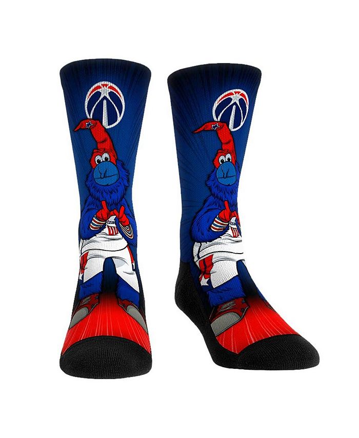 Rock 'Em Men's and Women's Socks Washington Wizards Mascot Pump Up Crew ...