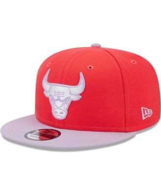 Men's New Era Red, Lavender Chicago Bulls 2-Tone Color Pack 9FIFTY ...