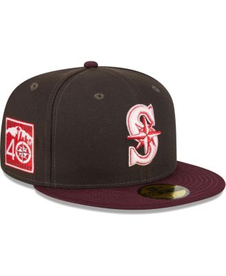 Men's New Era Brown, Maroon Seattle Mariners Chocolate Strawberry ...