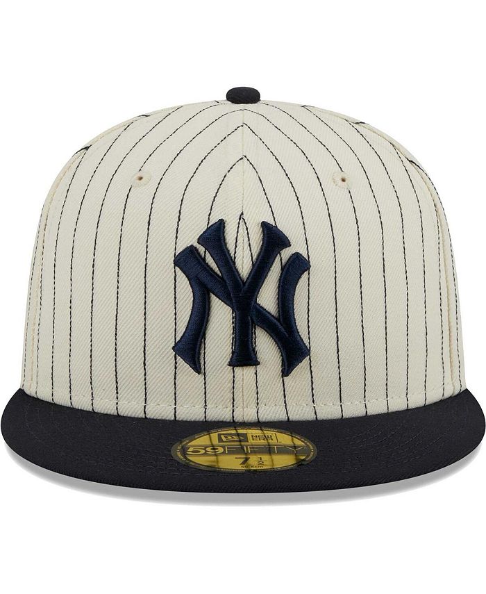 New Era Men's White New York Yankees Retro Jersey Script 59FIFTY Fitted ...