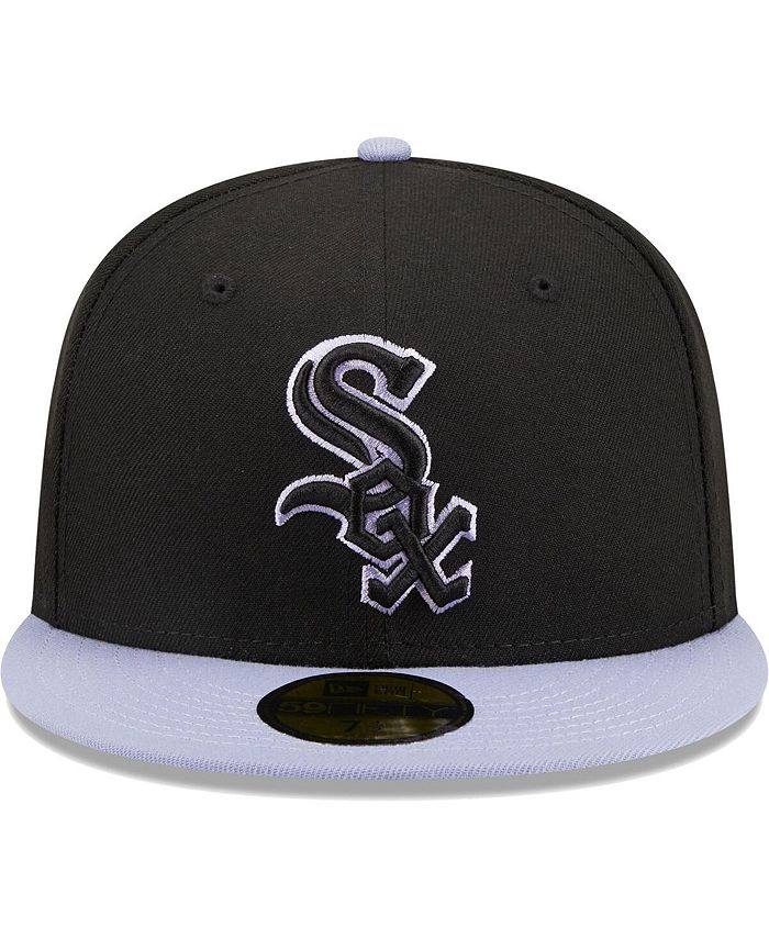 New Era Men's Black Chicago White Sox Side Patch 59FIFTY Fitted Hat ...