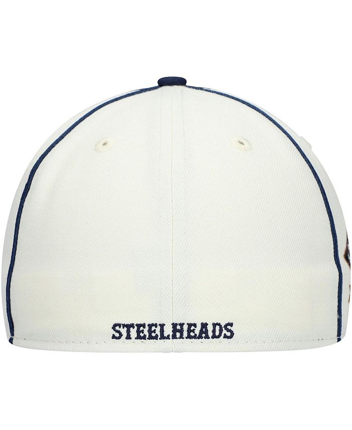 Rings & Crwns Men's Cream, Navy Seattle Steelheads Team Fitted Hat - Macy's