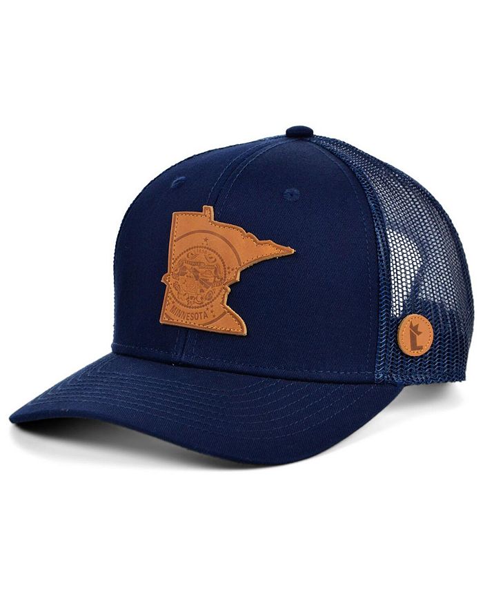 Local Crowns Men's Navy, Navy Minnesota Statement Trucker Snapback ...