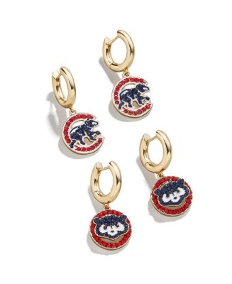 Women's Baublebar Gold-Tone Chicago Cubs Team Earrings Set - Macy's