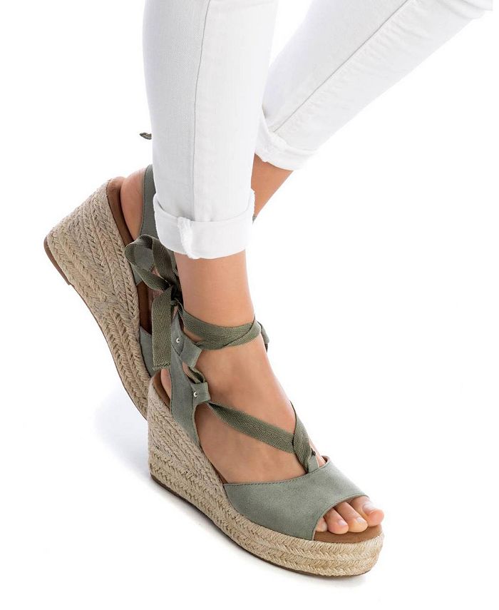 XTI Women's Jute Wedge Sandals By XTI - Macy's