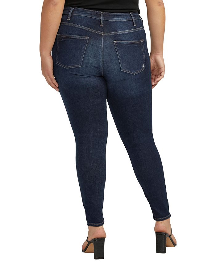 Silver Jeans Co. Plus Size Infinite Fit ONE SIZE FITS THREE Mid Rise ...