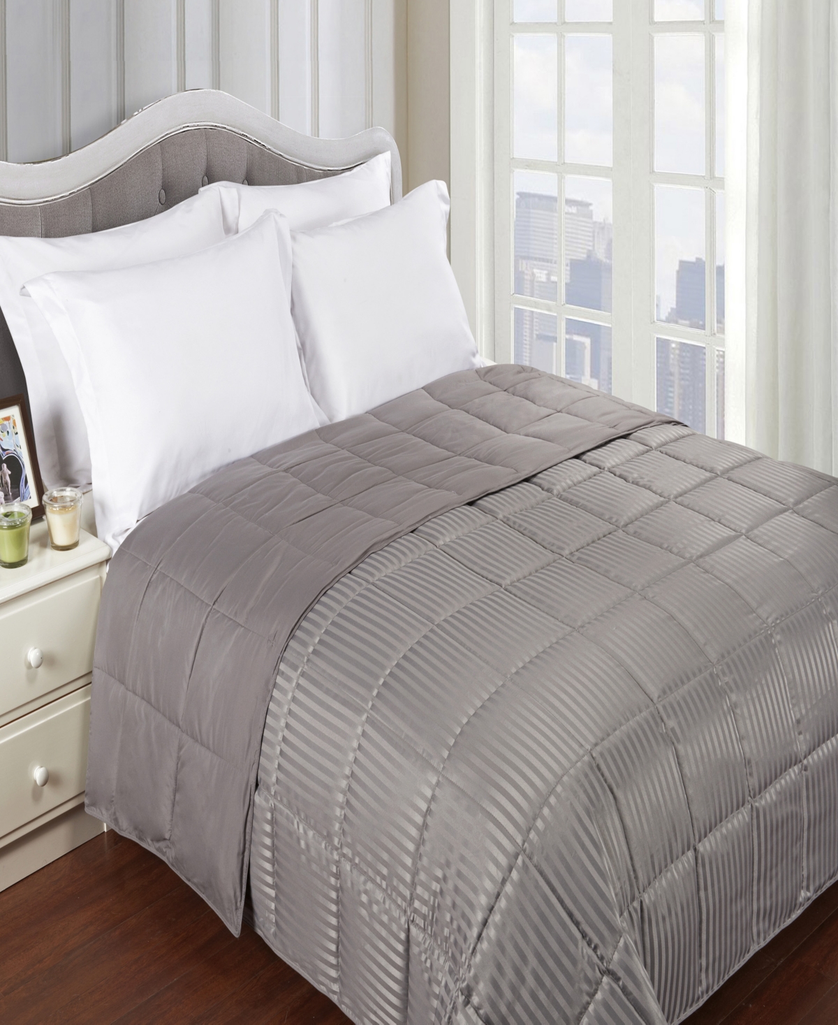 Click here for Superior Stripe Hypoallergenic Down Alternative Bl... prices