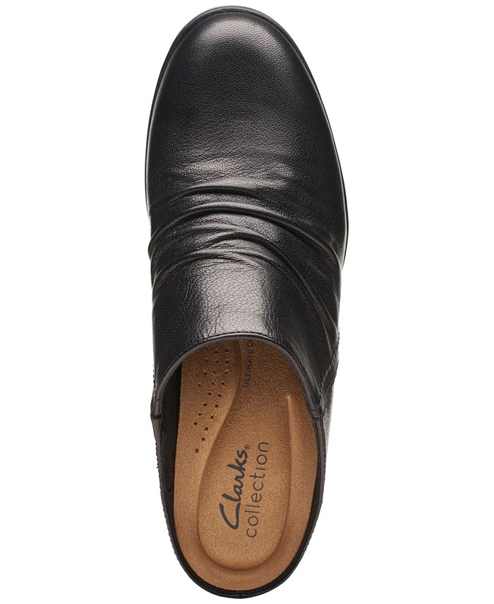 Clarks Women's Emily 2 Charm Ruched Round-Toe Mules - Macy's