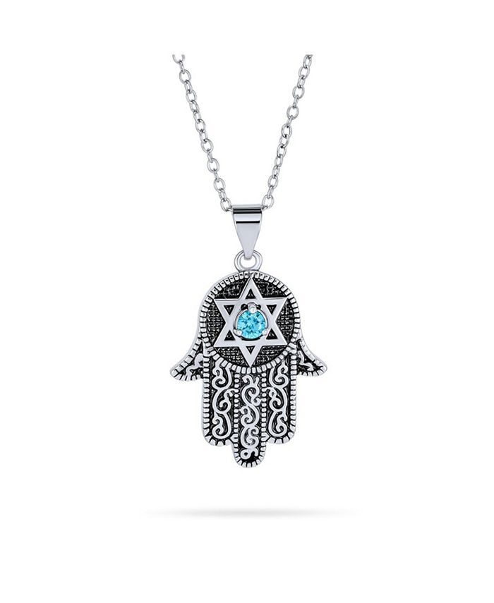 Bling Jewelry Hanukkah Judaic Magen Jewish Hamsa Hand Of God Star Of ...